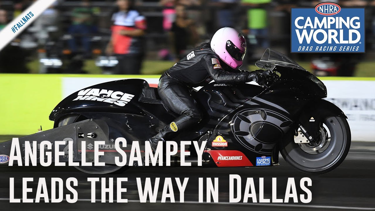 Angelle Sampey leads the way in Dallas – Dragstrips.com