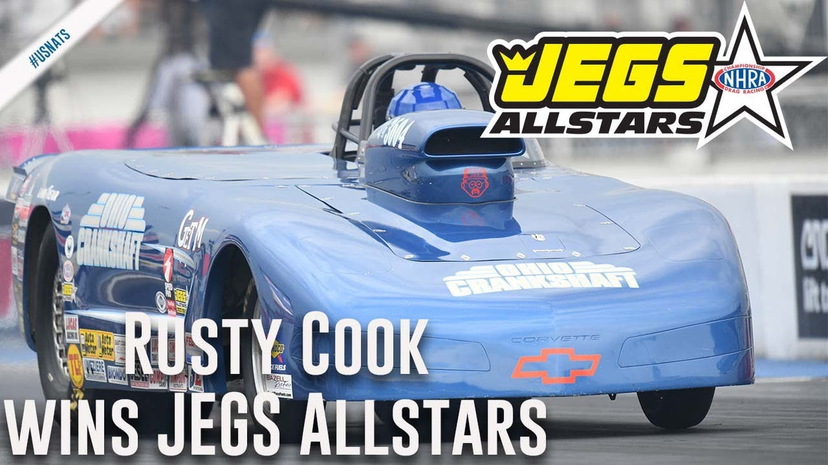 Rusty Cook wins the JEGS Allstars in Super Gas – Dragstrips.com